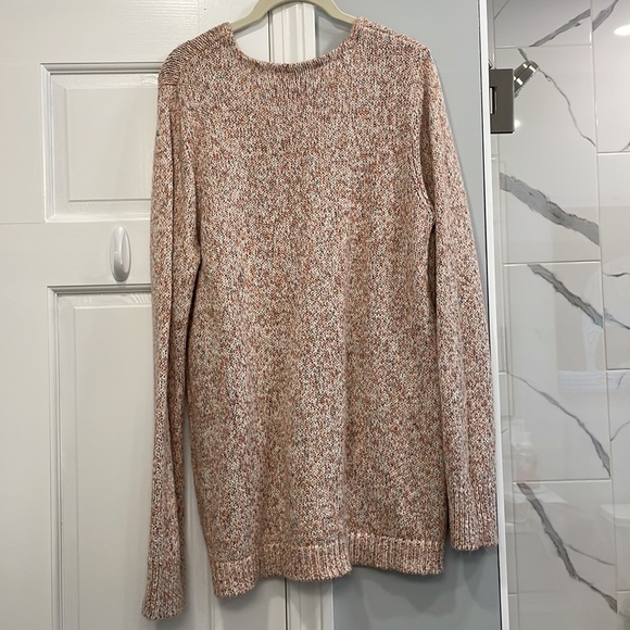 LOFT | Sweaters | Loft Pink Marled Knit Sweater | Poshmark